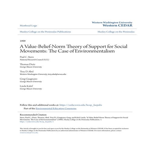 A Value-Belief-Norm Theory of Support for Social Movements_ The C.pdf