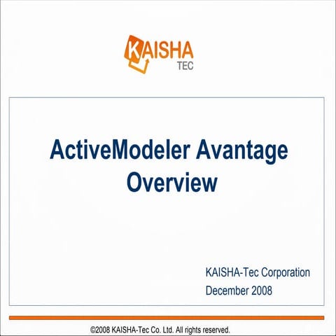 ActiveModeler Avantage Overview E | PPT