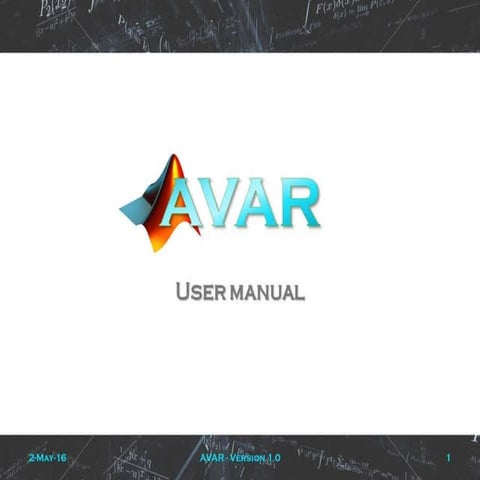 AVAR user manual | PPT
