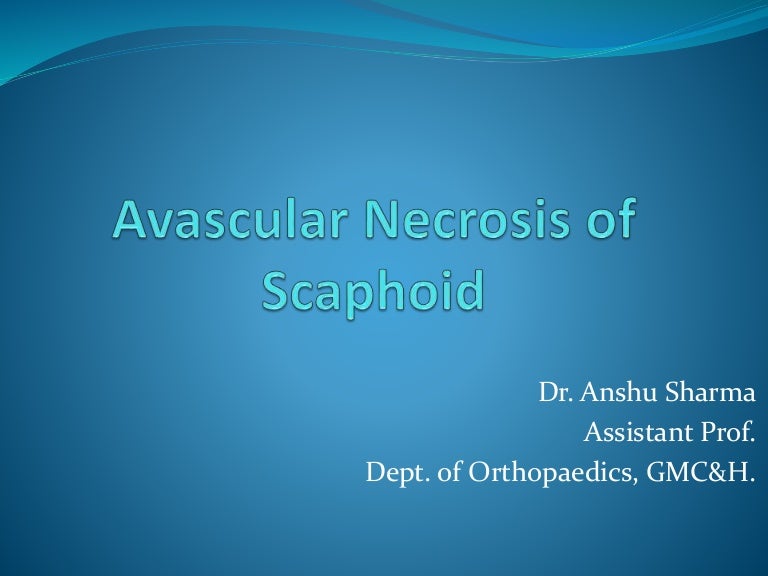 Avascular necrosis of scaphoid
