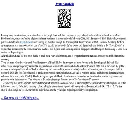 Avatar Analysis | PPT