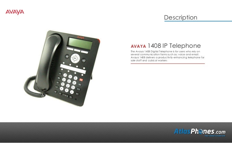 Avaya 1408 Phone Description
