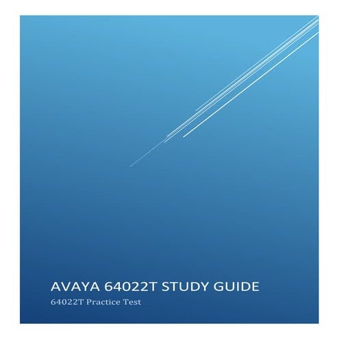 Avaya 64022T Certification Study Guide.pdf