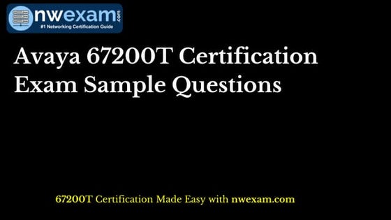 Avaya 7392X Exam Essential Questions & Answers | PPT