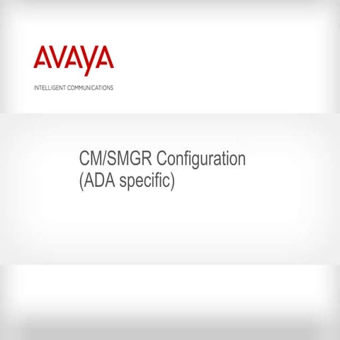 Avaya Aura System Manager | PDF