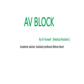Heart Block with Nursing Management | PDF