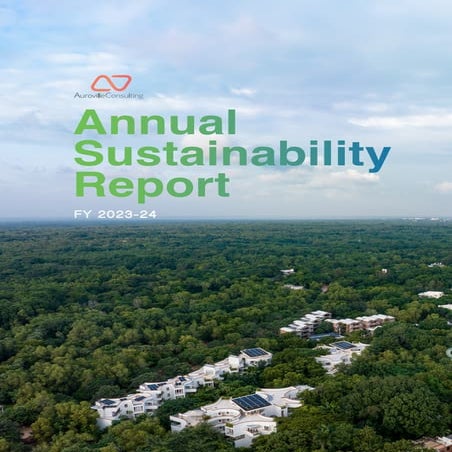 Auroville Consulting Annual Sustainability Report (FY 2023-2024) | PDF