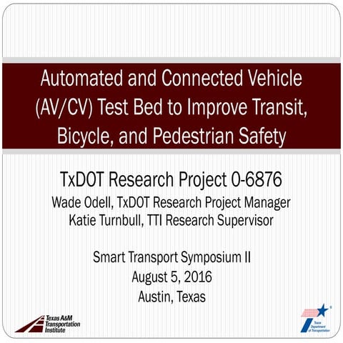 Autonomous Vehicle Testing and Validation at AMI | PDF