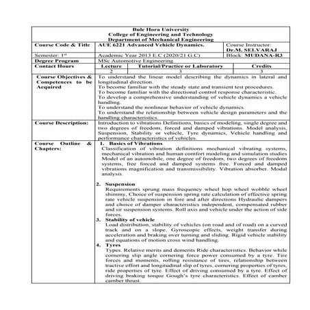 Avd course outline | PDF