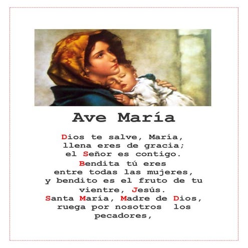 Ave maría | DOCX
