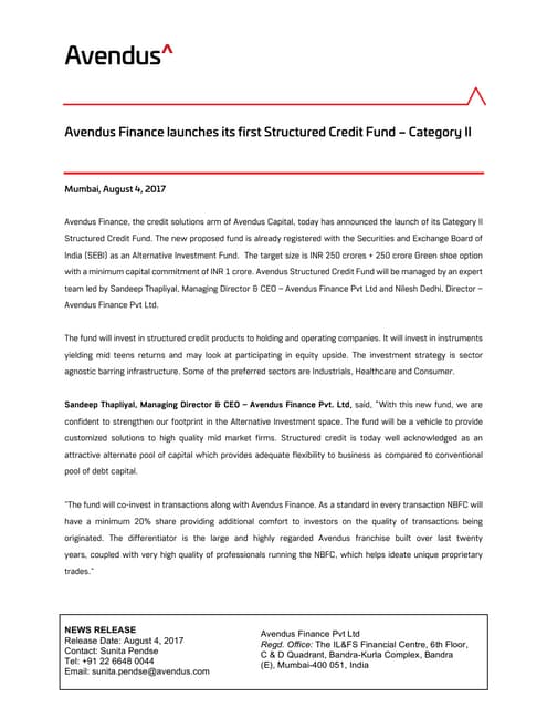 Avendus Wealth Management | PDF