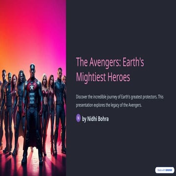 AVENGERS presentation for you so enjoyyyyy | PPT