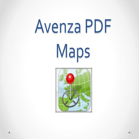 Basic Avenza PDF maps instructions | PPTX