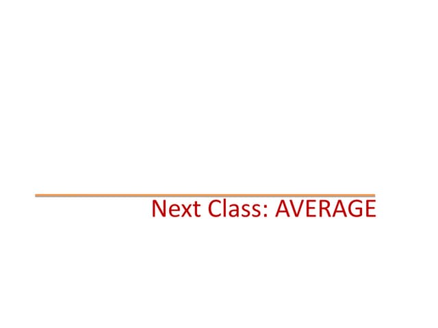 averages | PPT