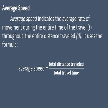 Average speed.pptx | Physics | Science