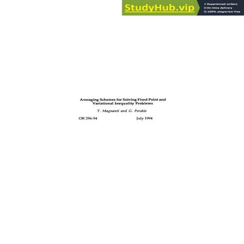 Averaging Schemes For Solving Fixed Point And Variational Inequality