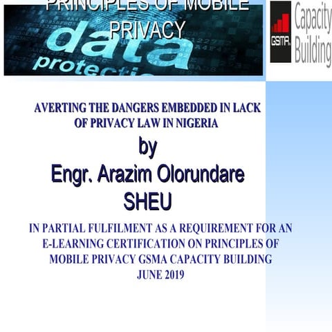 Averting the dangers embedded in lack of privacy law in nigeria by ...