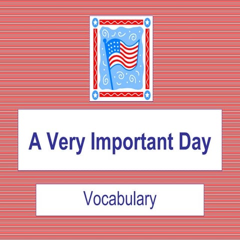A very important day vocabulary | PPT