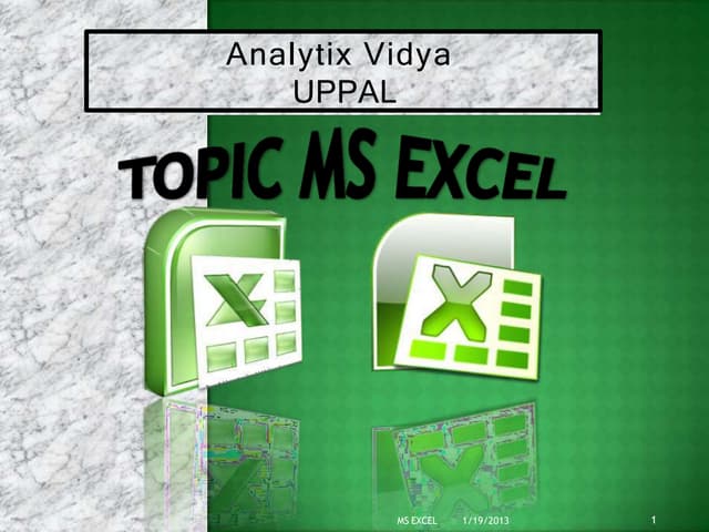 Basic Excel PPT Presentation.pptx