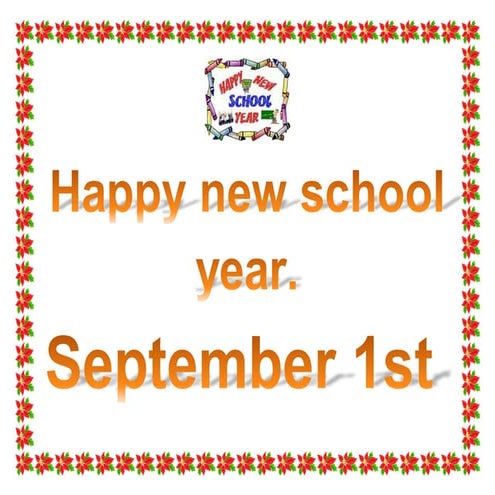 Happy new school year | DOCX