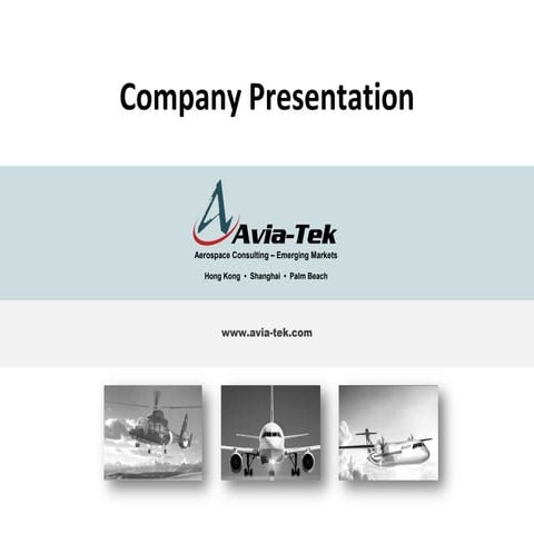 Avia-Tek - Company Presentation - 2013 | PPT