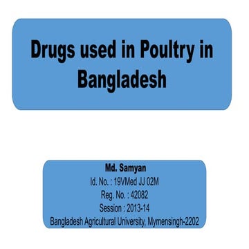 Avian medicine shuvo | PPTX