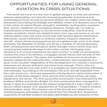 Aviation Capstone Project Sample | PDF