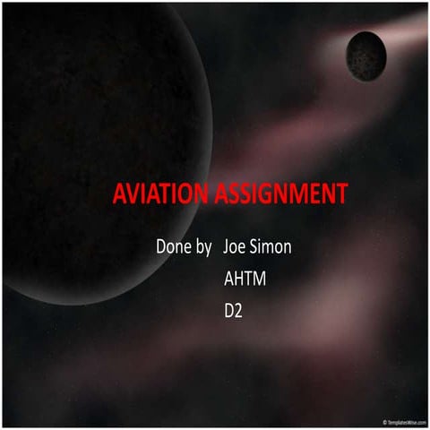 Aviation assignment | PPT
