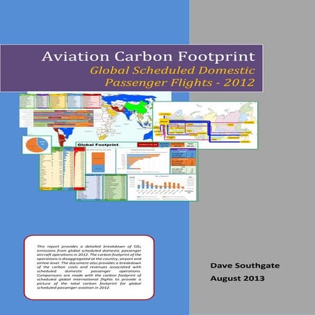 Aviation carbon footprint of global scheduled domestic passenger ...