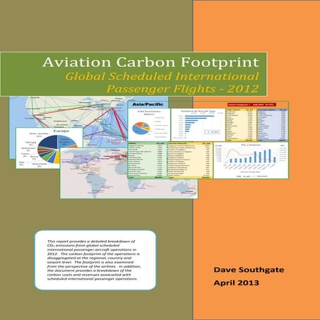 Aviation carbon footprint of global scheduled international passenger ...