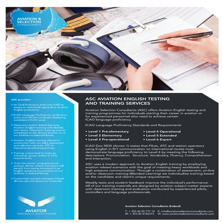 Aviation english test | PDF