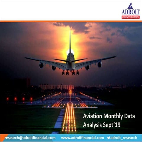 Aviation Industry Data analysis Sept 2019 | PPTX