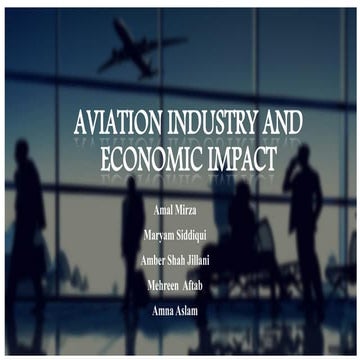 Aviation industry and economic impact | PDF