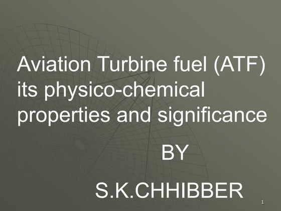 Aviation turbine fuel | PPT | Aviation Industry | Industries