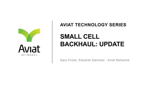Aviat Networks presentations