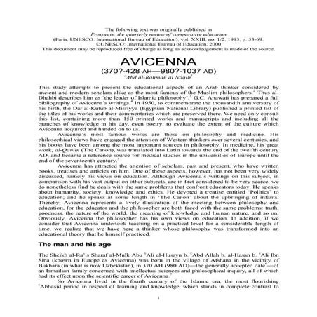 Avicenne | PDF | Islam | Religion & Spirituality