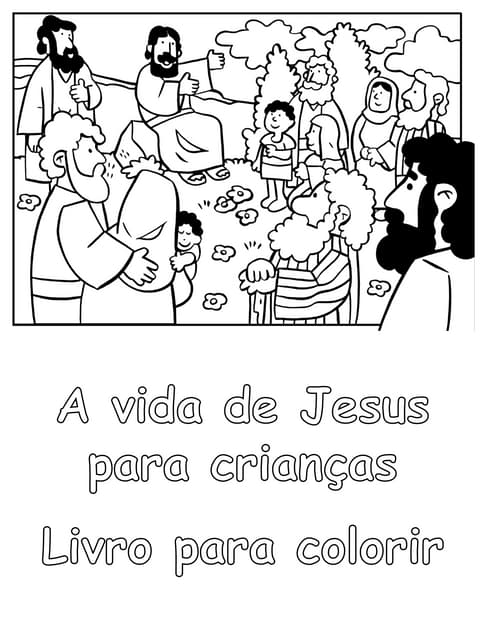 Jesus Ensinando As Multidoes Para Colorir E Imprimir