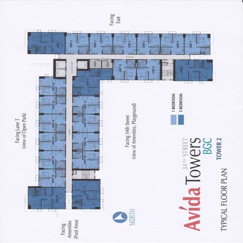 Avida tower 34th t2 typcial floor plan | PDF