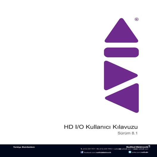 Avid HD IO Türkce Kullanim Kilavuzu | PDF