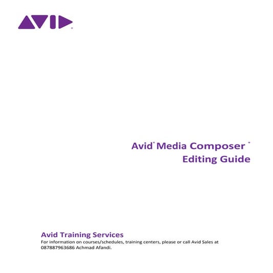 Avid media composer editing_guide_8.4 | DOC