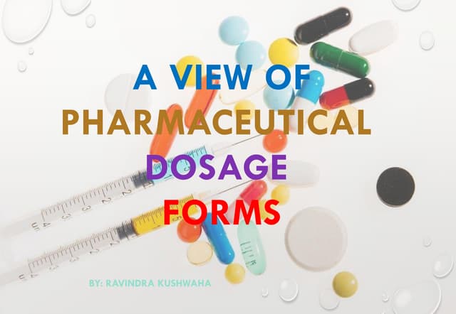 Introduction to dosage forms | PDF