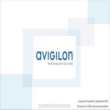 Avigilon | PDF