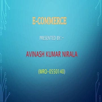 AVINASH KUMAR NIRALA | PPT