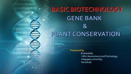 Gene banks | PPT