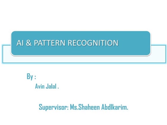 Pattern recognition in ML.pdf | Computing | Technology & Computing