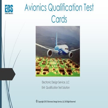 Avionics qualification test cards | PPTX