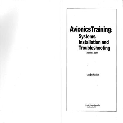 Avionics Training. Systems, Installation and Troubleshooting - Len ...