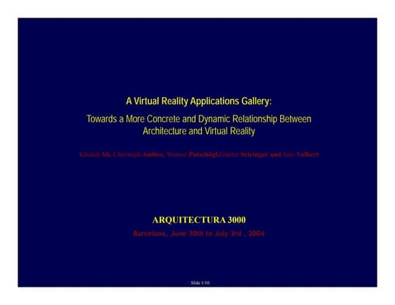 Virtual Reality-Seminar presentation | PPT