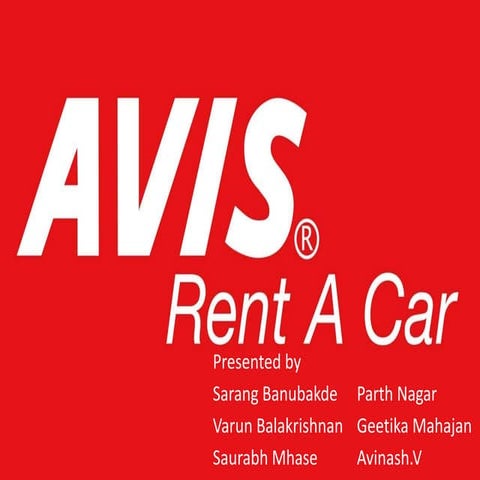 Avis - Rent a Car | PPTX