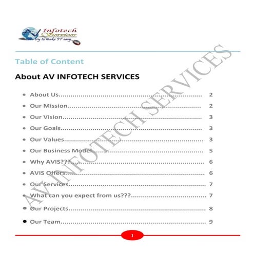 Avis company profile | DOCX